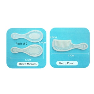 Silicone Resin Retro Mirror,vanity Mirror,comb Mold, Hairbrush Comb ...