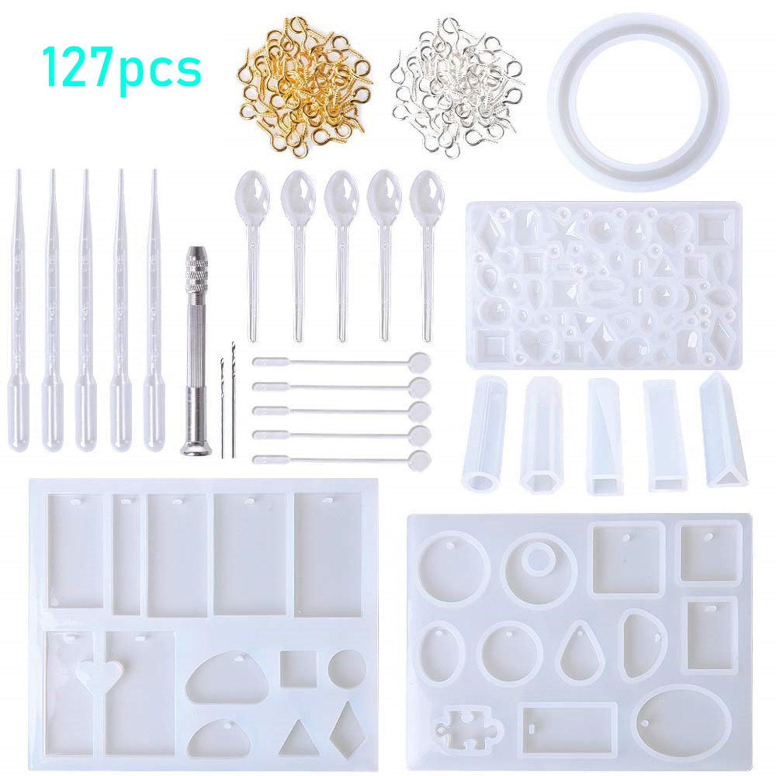 127pcs Full Kit Resin Casting Pendant Mold Bangles/bracelet - Etsy