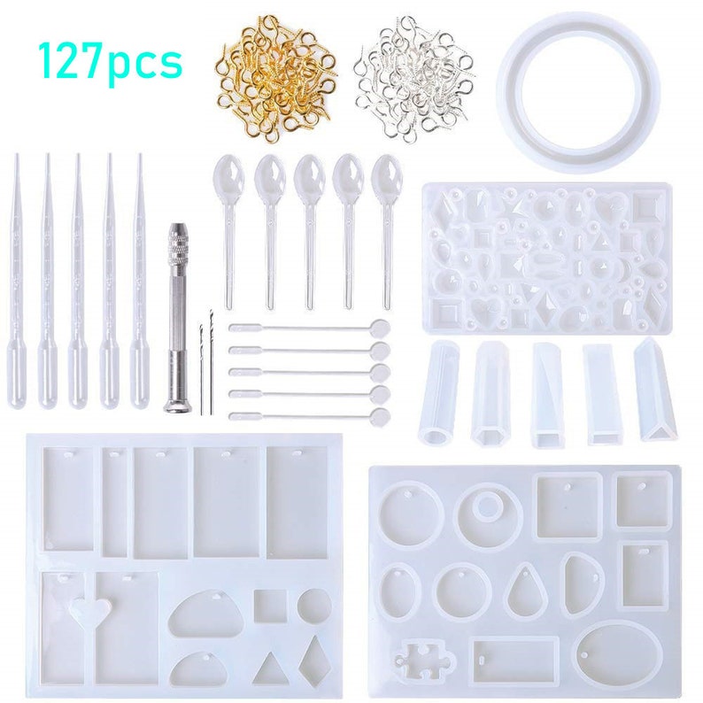 127pcs Full Kit Resin Casting Pendant Mold Bangles/bracelet Silicone ...