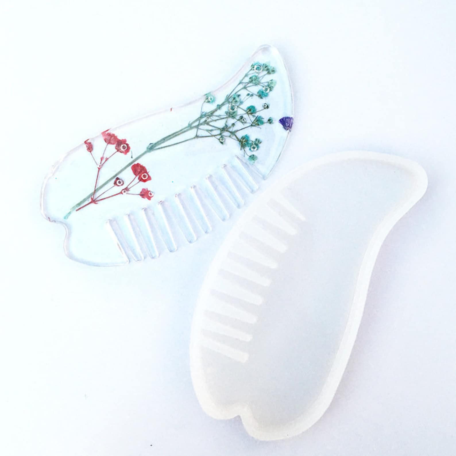 4 Patterns Creative Silicone Resin Comb Mold Hairbrush Comb - Etsy