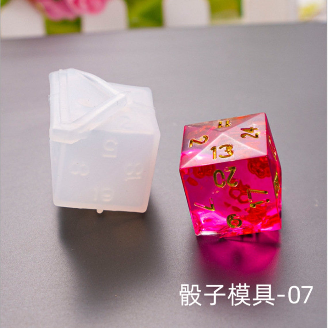 Diy Dice Mold Resin Mold Round Corner Fillet Square Triangle Digital ...