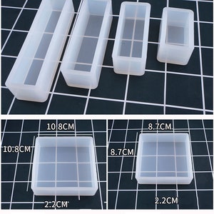 Different Sizes Cuboids Square Base Silicone Mold, Resin Mold for ...