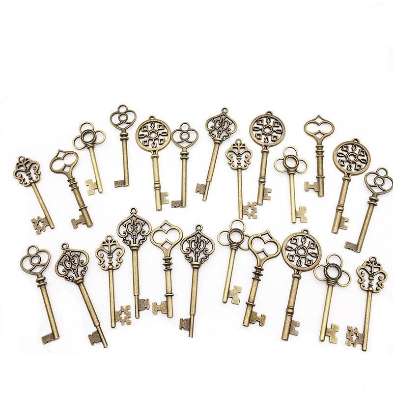 Mixed Skeleton Key Charms Key Pendant, Wholesale Key Charms Collections ...