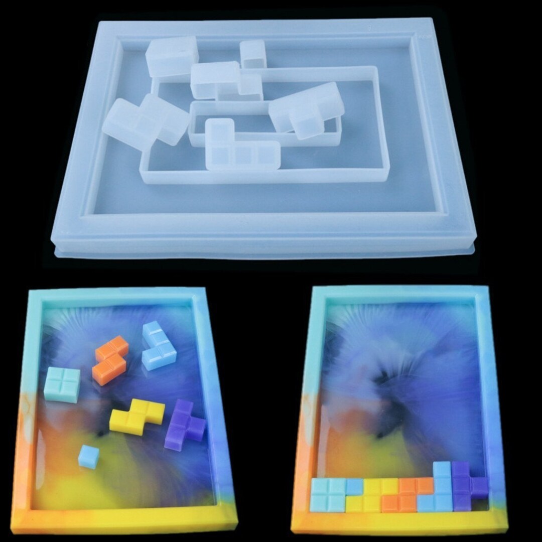 3D Tetris Silicone Resin Mold, Silicone Resin Mold ,toy Mold, Puzzle ...