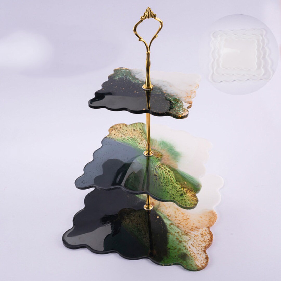 3 Sizes Irregular Square Patterns, Coaster Mold, Silicone Resin Mold ...