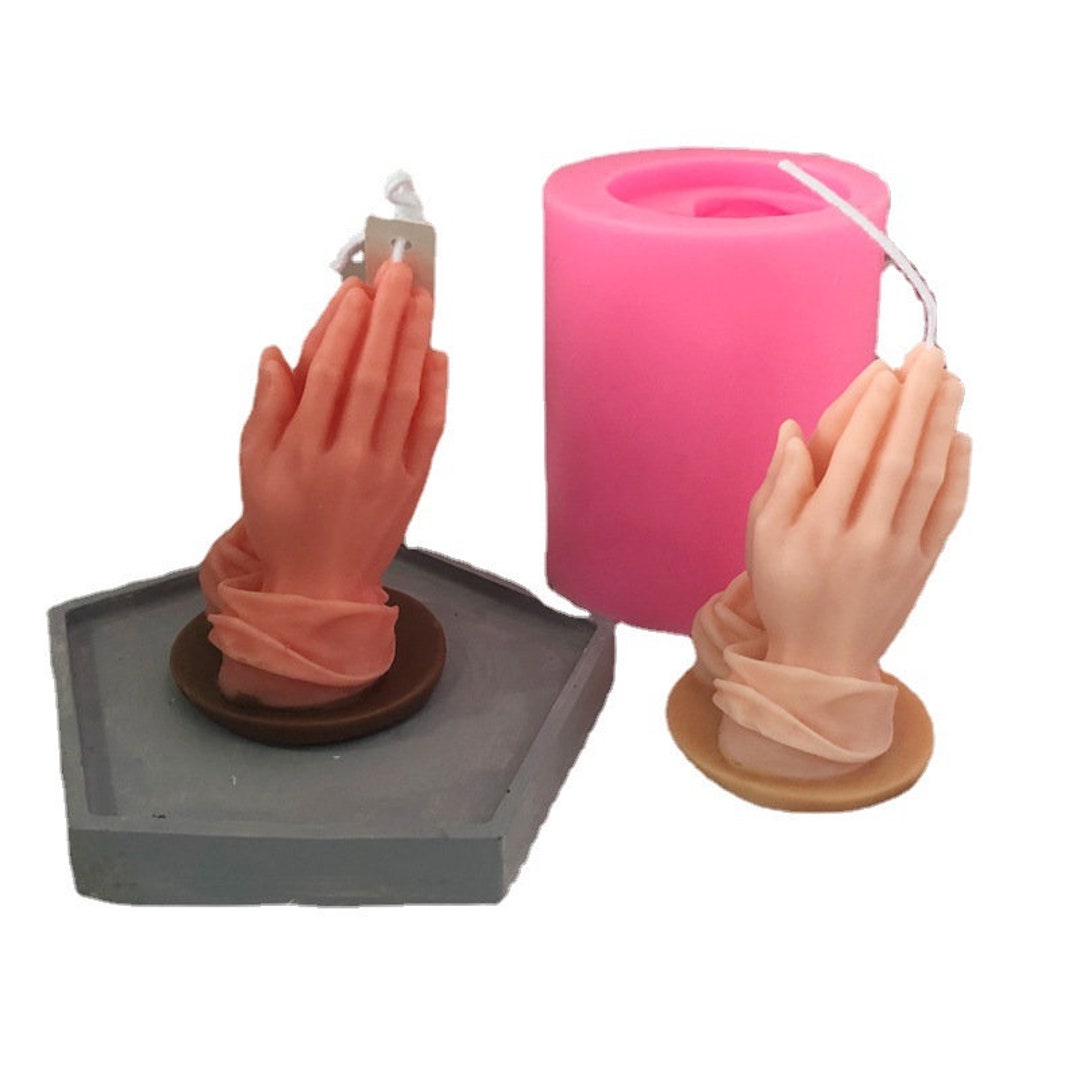 Pray and Bless Hands Sign Silicone Mold , Aromatherapy Mold - Candle ...