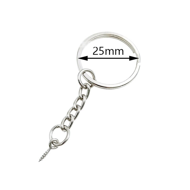 10/20/50 Sets Metal Split Keychain Ring Set Key Chains With - Etsy