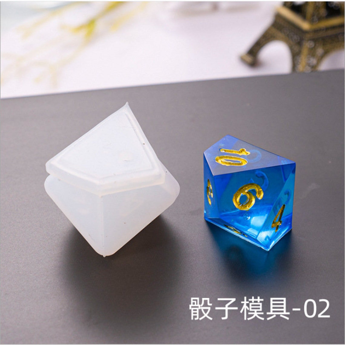 Diy Dice Mold Resin Mold Round Corner Fillet Square Triangle Digital ...