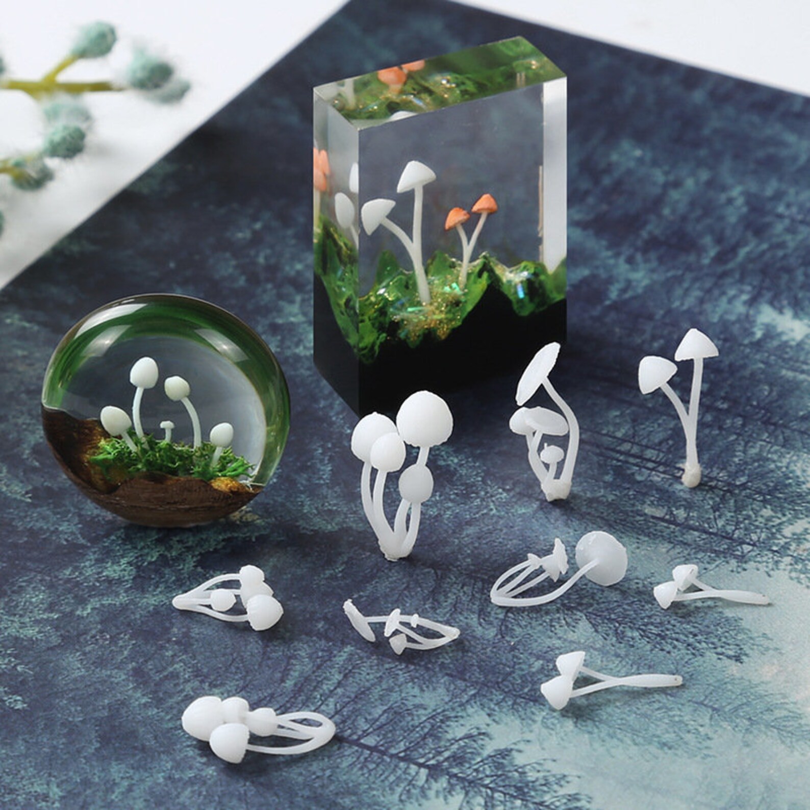 3D White Plastic Mini-mushroom Model for Silicone Mold Craft | Etsy