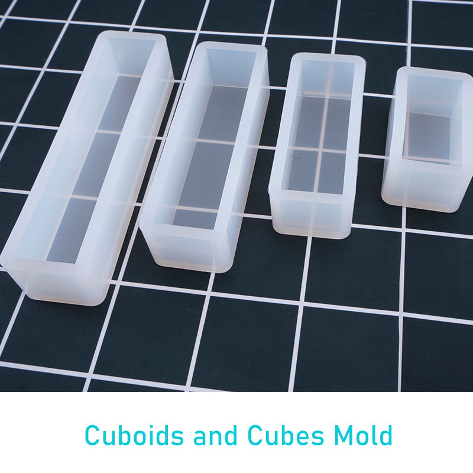 Different Sizes Cuboids Square Base Silicone Mold Resin Mold - Etsy