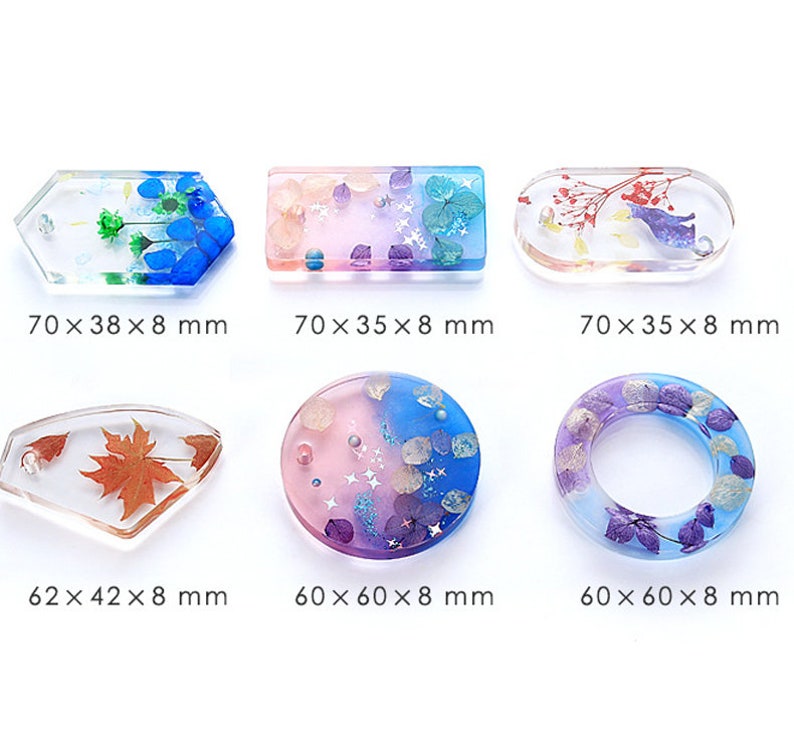 6 Creative Patterns Silicone Pendant Moldgem Silicone Mold | Etsy