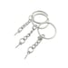 10/20/50 Sets Metal Split Keychain Ring Set - Key Chains With Open Jump ...