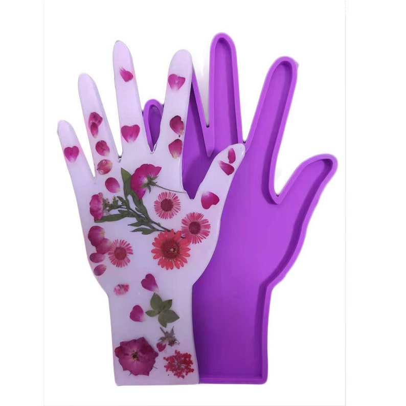 Hand Shape Silicone Mold, Jewelry Stand Mould Resin Mould Silicone Mold ...
