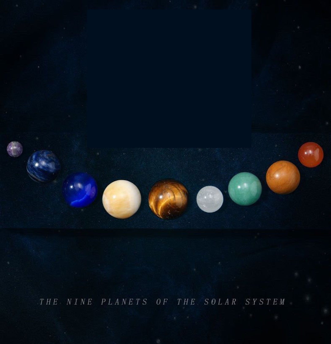 Made to Order - 9 Planets of the Solar System, Crystal Agate / Jade ...