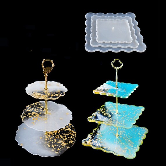 2 Patterns 3 Sizes Irregular Square / Round Patterns Coaster - Etsy