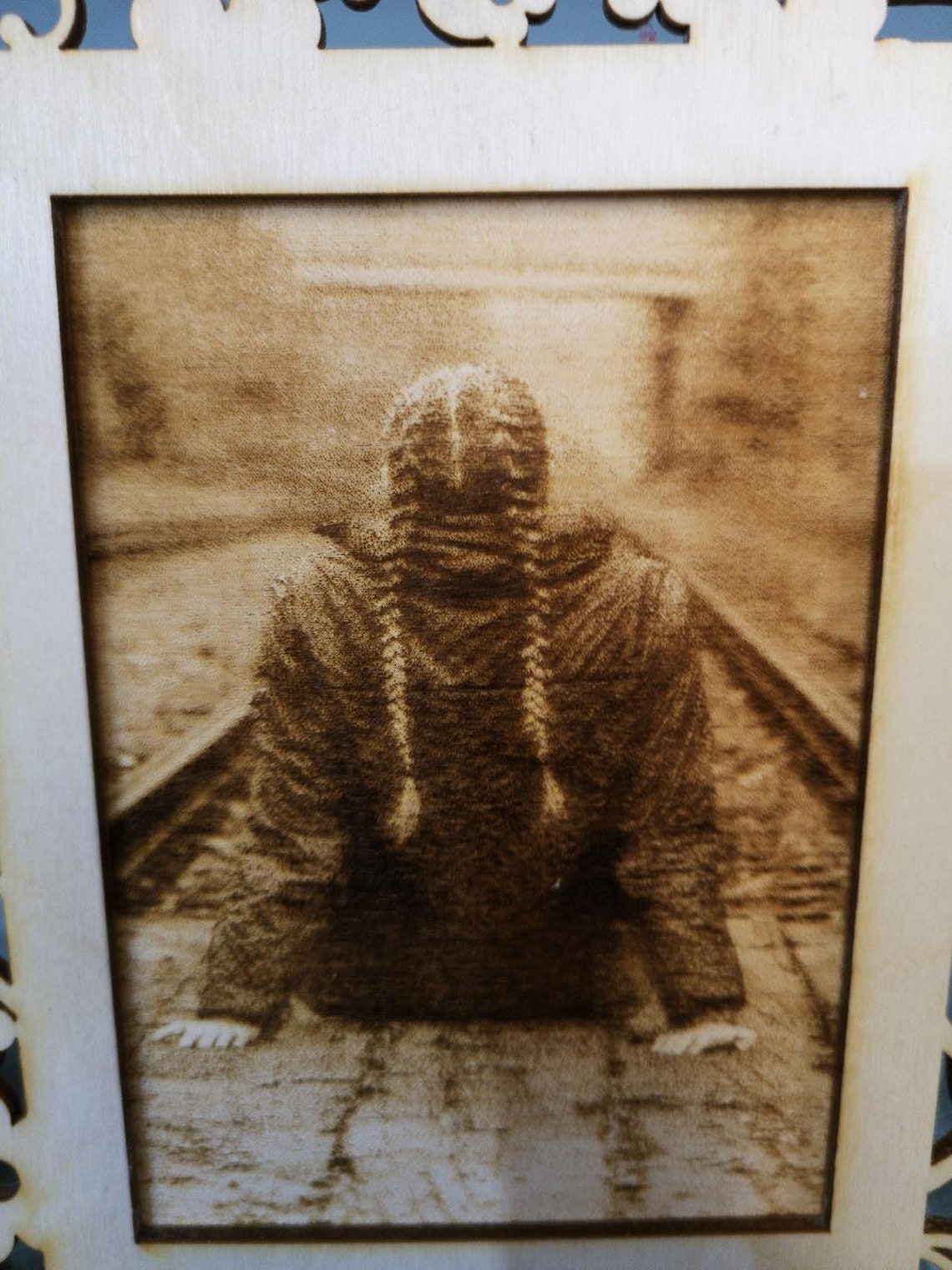 Laser Cut Photo Frame With Your Personalised Image Lasered - Etsy