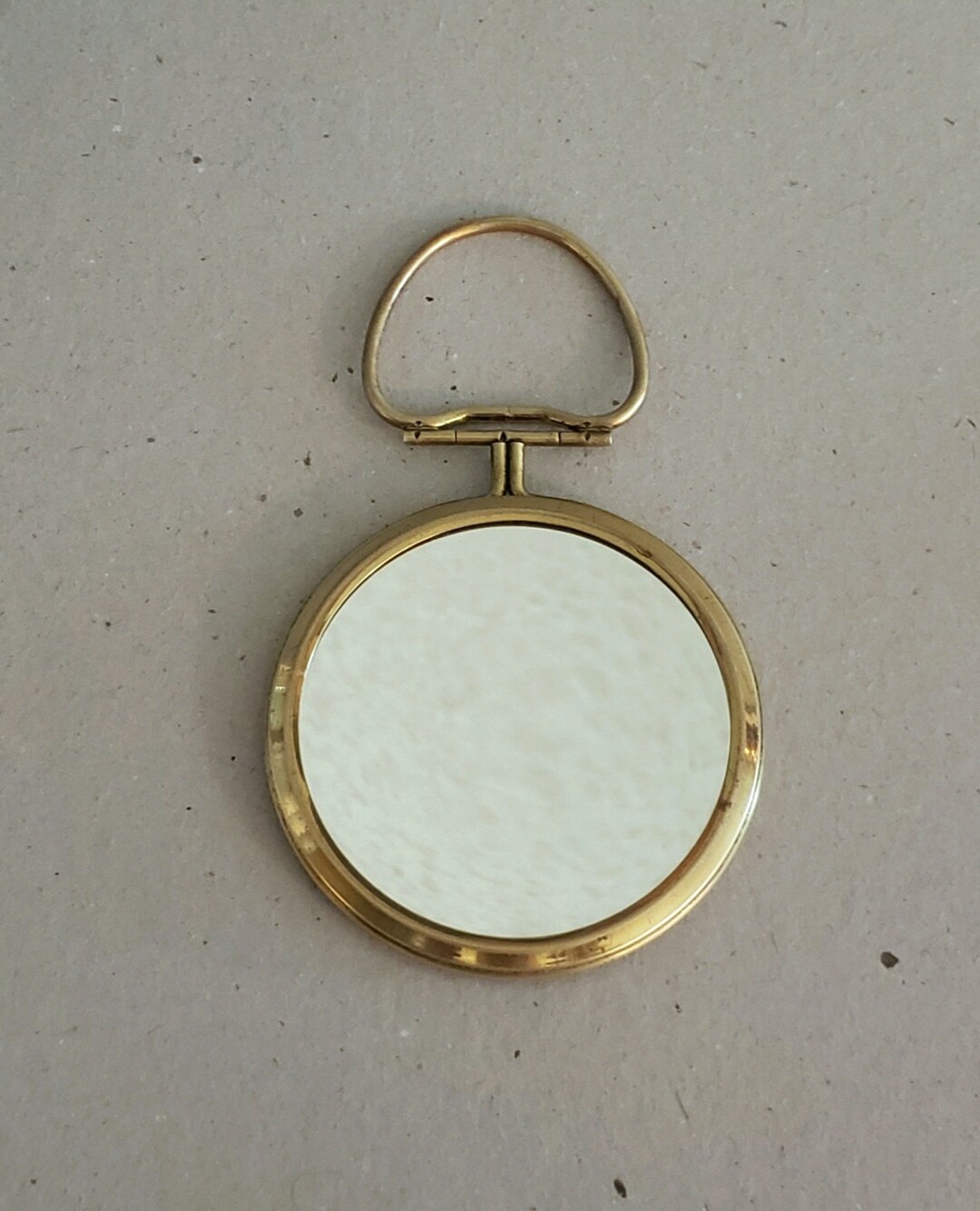 Brass Two Sided Travel Mirror With Hinged Handle - Etsy