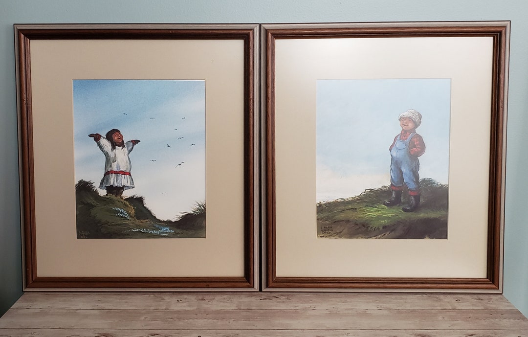 Framed "rebecca" and "charlie" Fine Art Prints by C. Alan Johnson - Etsy