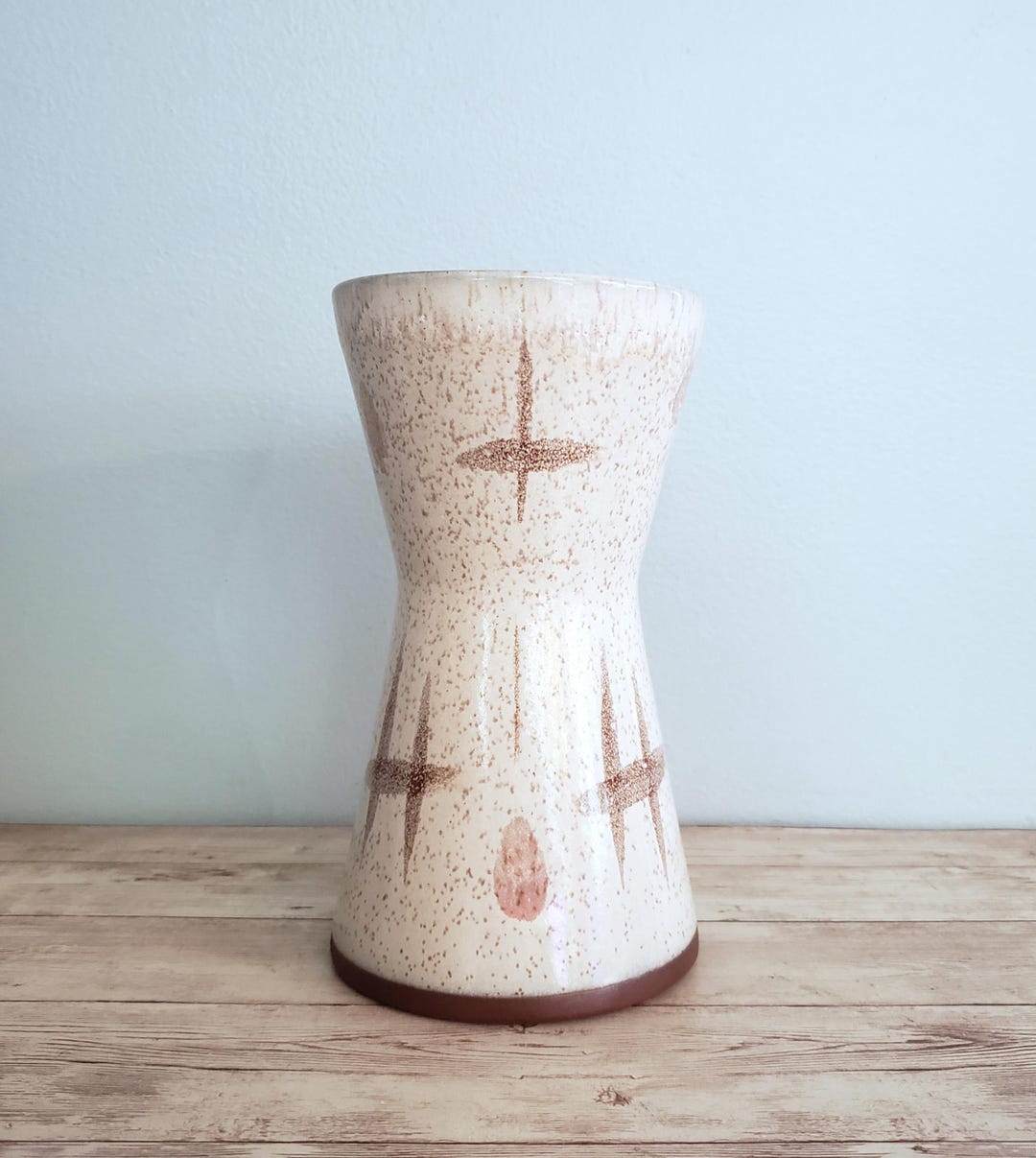 MCM Signed Walter Sullivan Roche Pottery Vase - Etsy