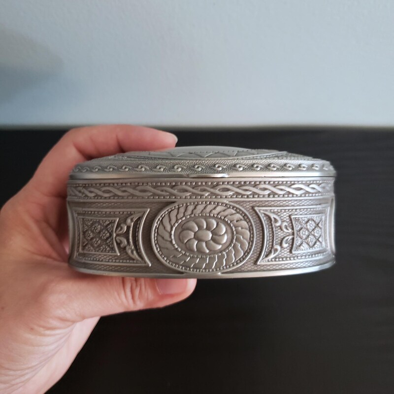 Pewter Jewelry Box - Etsy