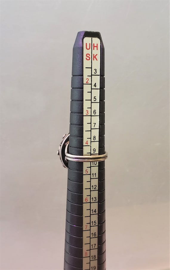 Mexican Amethyst Sterling Silver Poison Drug Ring - Gem