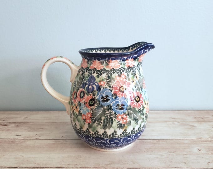 UNIKAT M. Starzyk Polish Pottery Small Pitcher - Etsy