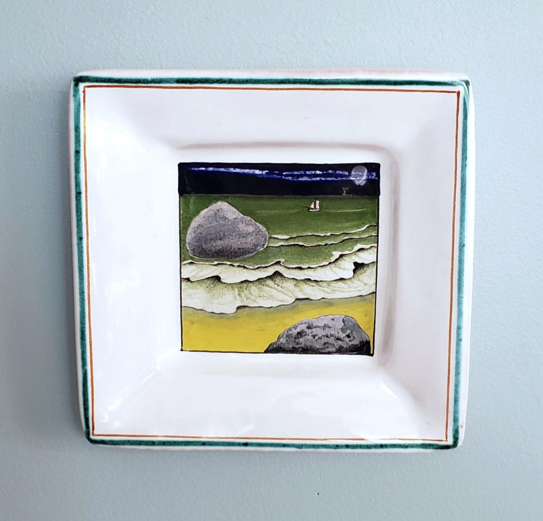 Rare French Claude & Slavik Palley Hand-painted Terracotta Wall Hanging ...