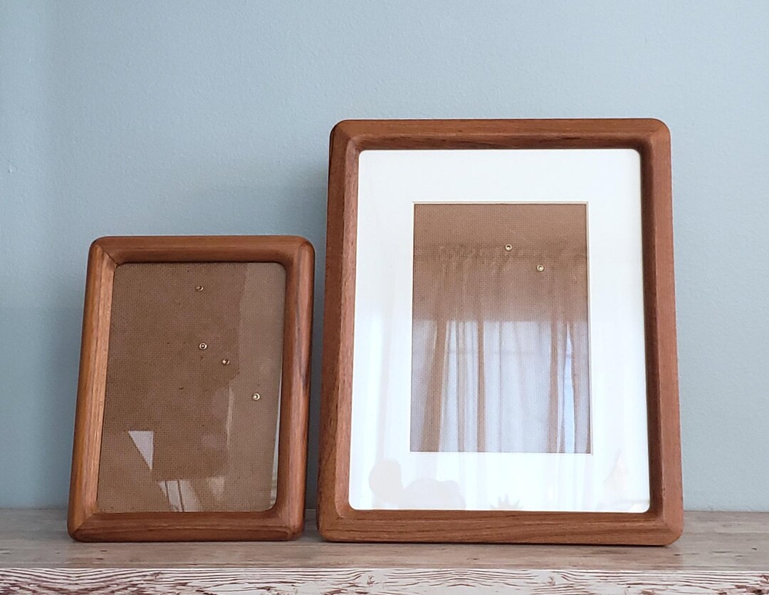 2 Rounded Corners Wooden Picture Photo Frames - Etsy