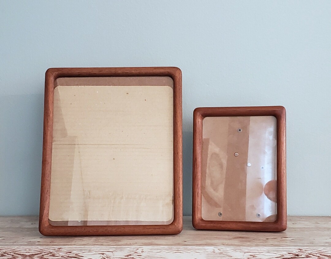 2 Rounded Corners Wooden Picture Photo Frames - Etsy