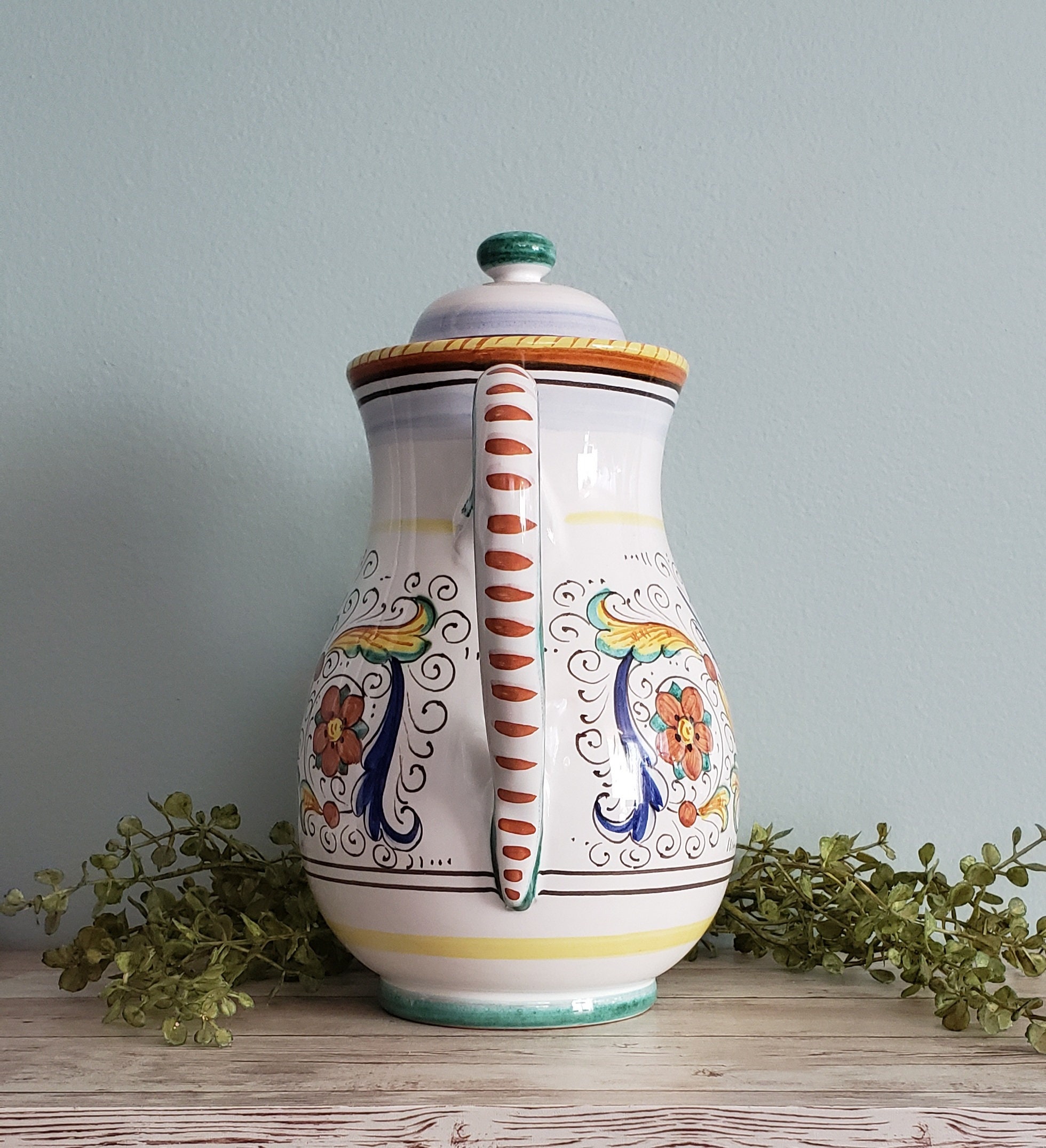 Rare Italian Ceramica Hand-painted Deruta Raffaellesco Teapot - Etsy