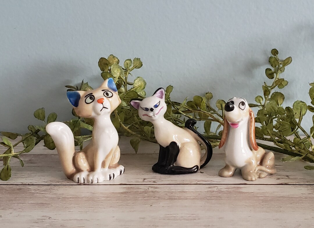 Disney Hat Box Series Wade Sgt Tibbs, Whimsie Dachie, and Siamese Cat ...