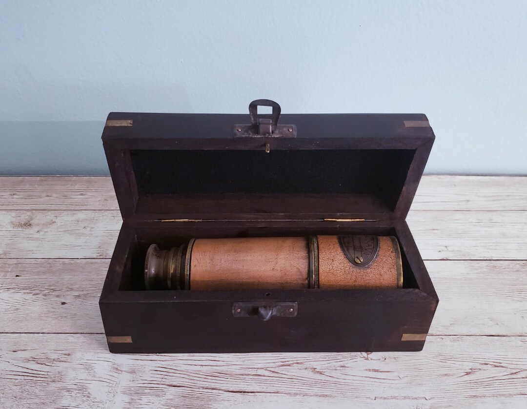 W. Ottway Royal Navy London 1915 Model Brass and Leather Collasping ...
