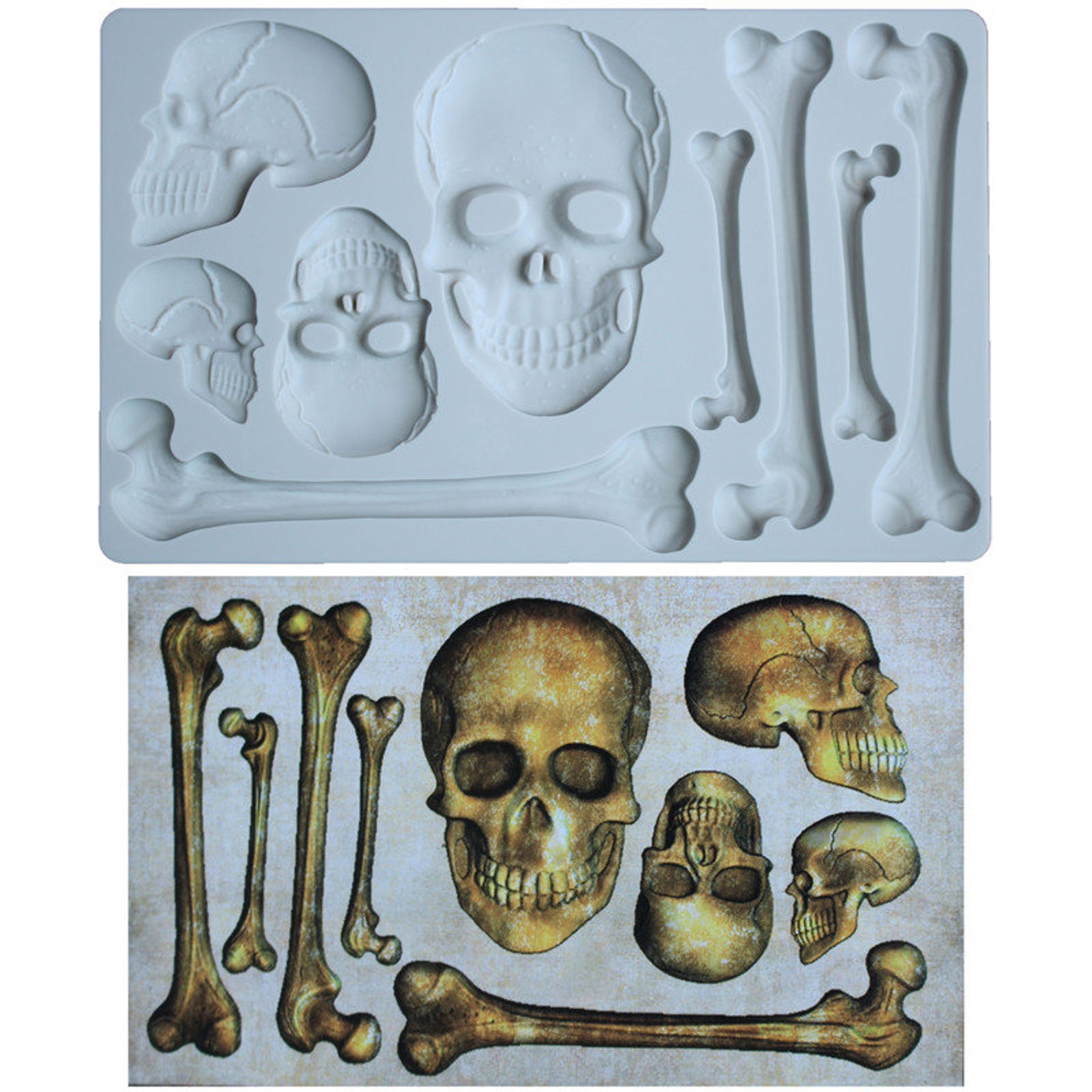 Skull Skeleton Mold Creativity Skull Soap Mold Halloween - Etsy