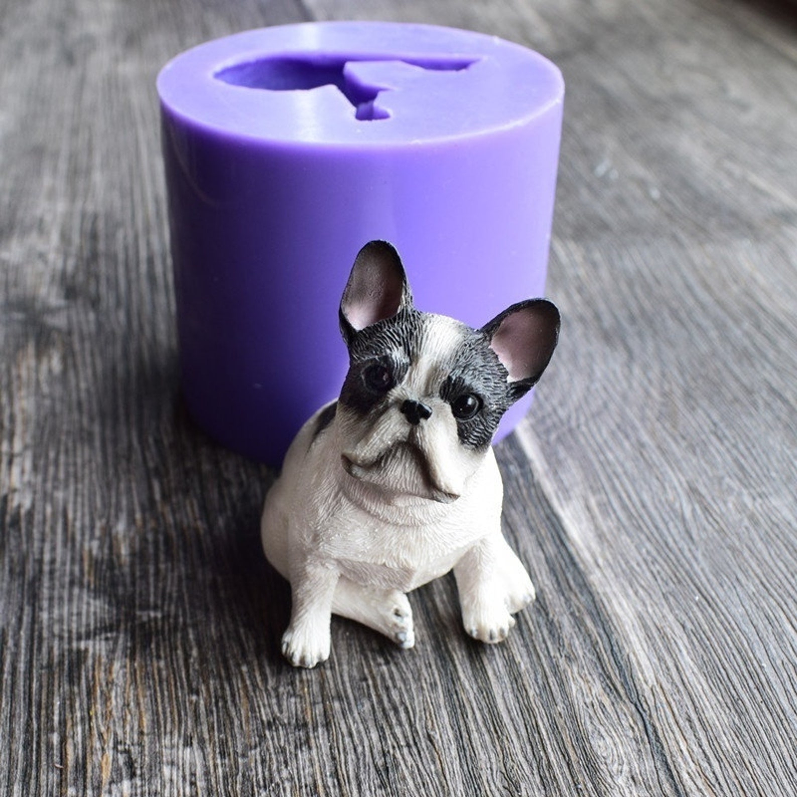 3D Dog Silicone Mold Pug French Dog Chocolate Cake Baking Pomeranian ...
