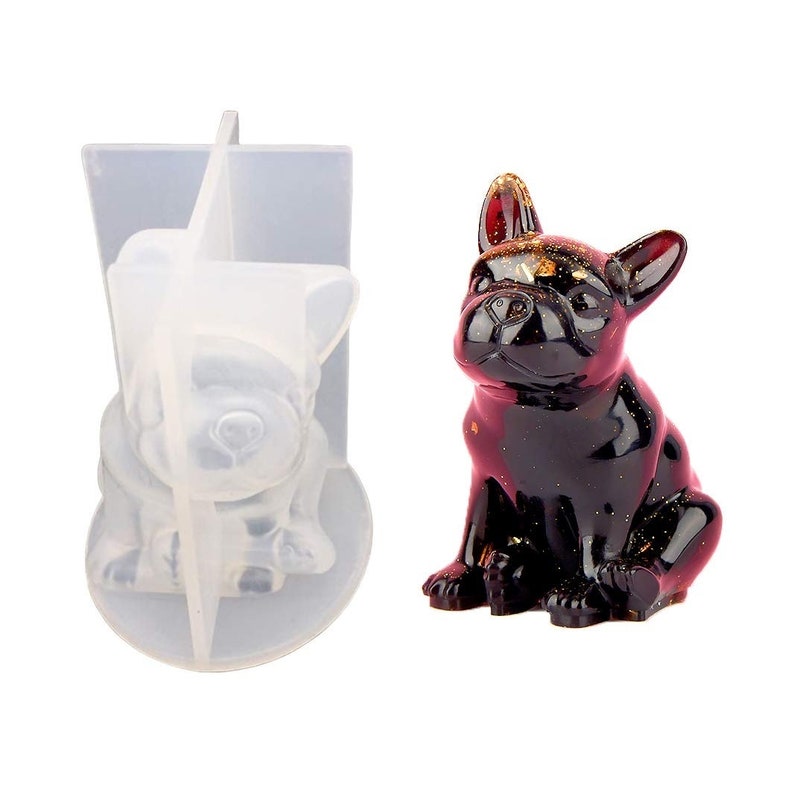 3pcs French Bulldog Soap Mold 3D Puppy Dog Silicone Mold for - Etsy