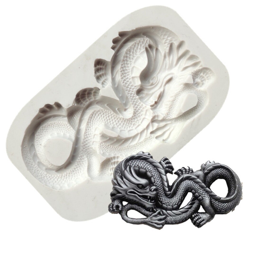 Dragon Silicone Mold Baby Birthday Cake Border Fondant Molds - Etsy