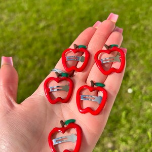 Apples Set Glitter and Pastel Cute 6 Pcs Hair 80s Style Weird Wacky ...