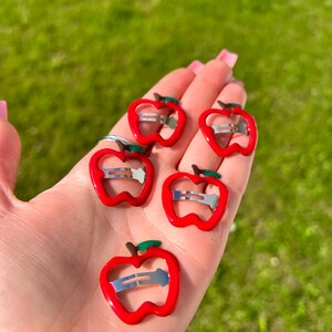 Apples Set Glitter and Pastel Cute 6 Pcs Hair 80s Style Weird Wacky ...