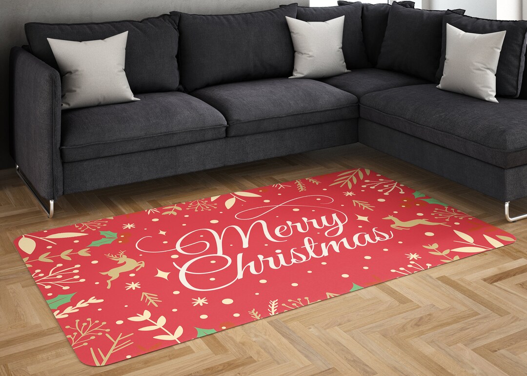 Gift for Christmas ,custom Christmas Design Carpet , Merry Christmas ...