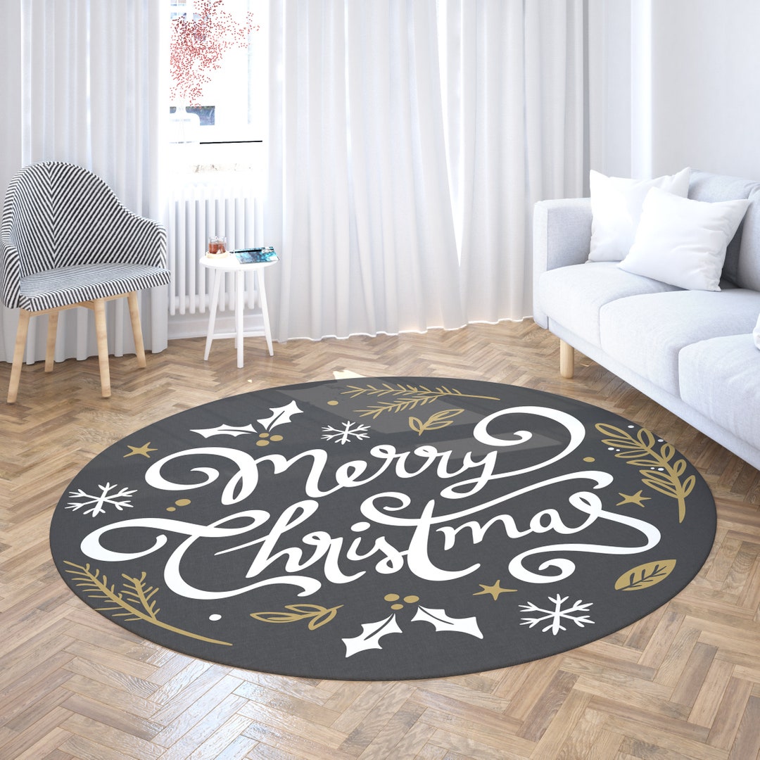 Christmas Gift,special Design Christmas Carpet, Circle Christmas Carpet ...