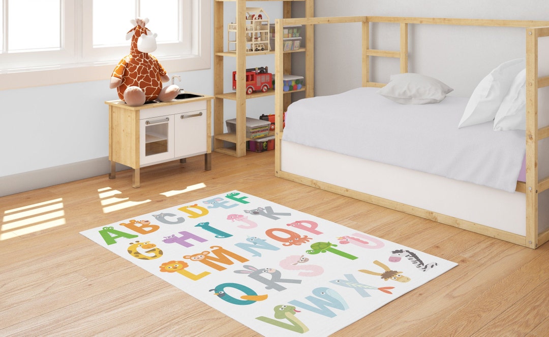Alphabet Carpet Rug Gift for Child educational Carpet - Etsy