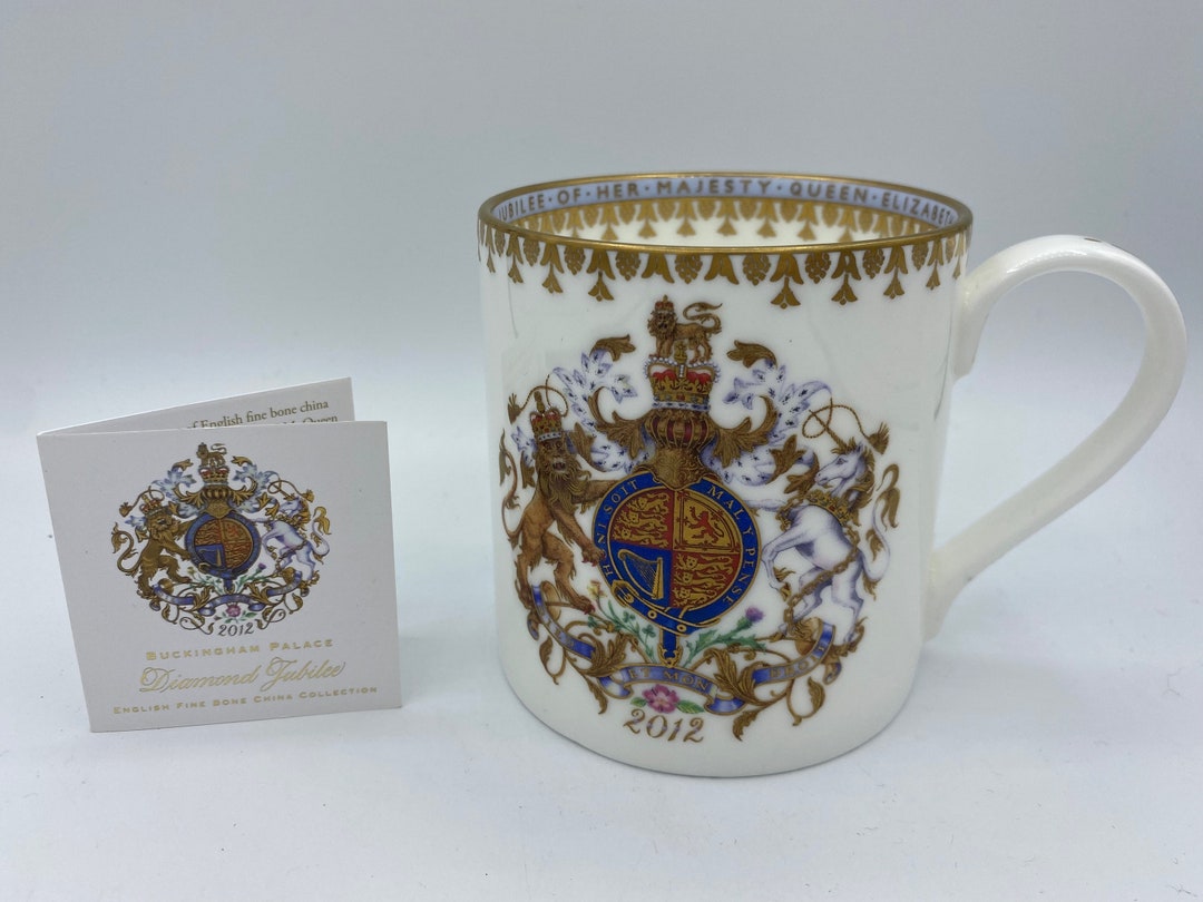 Queen Elizabeth Diamond Jubilee Royalty Cup - Etsy Australia