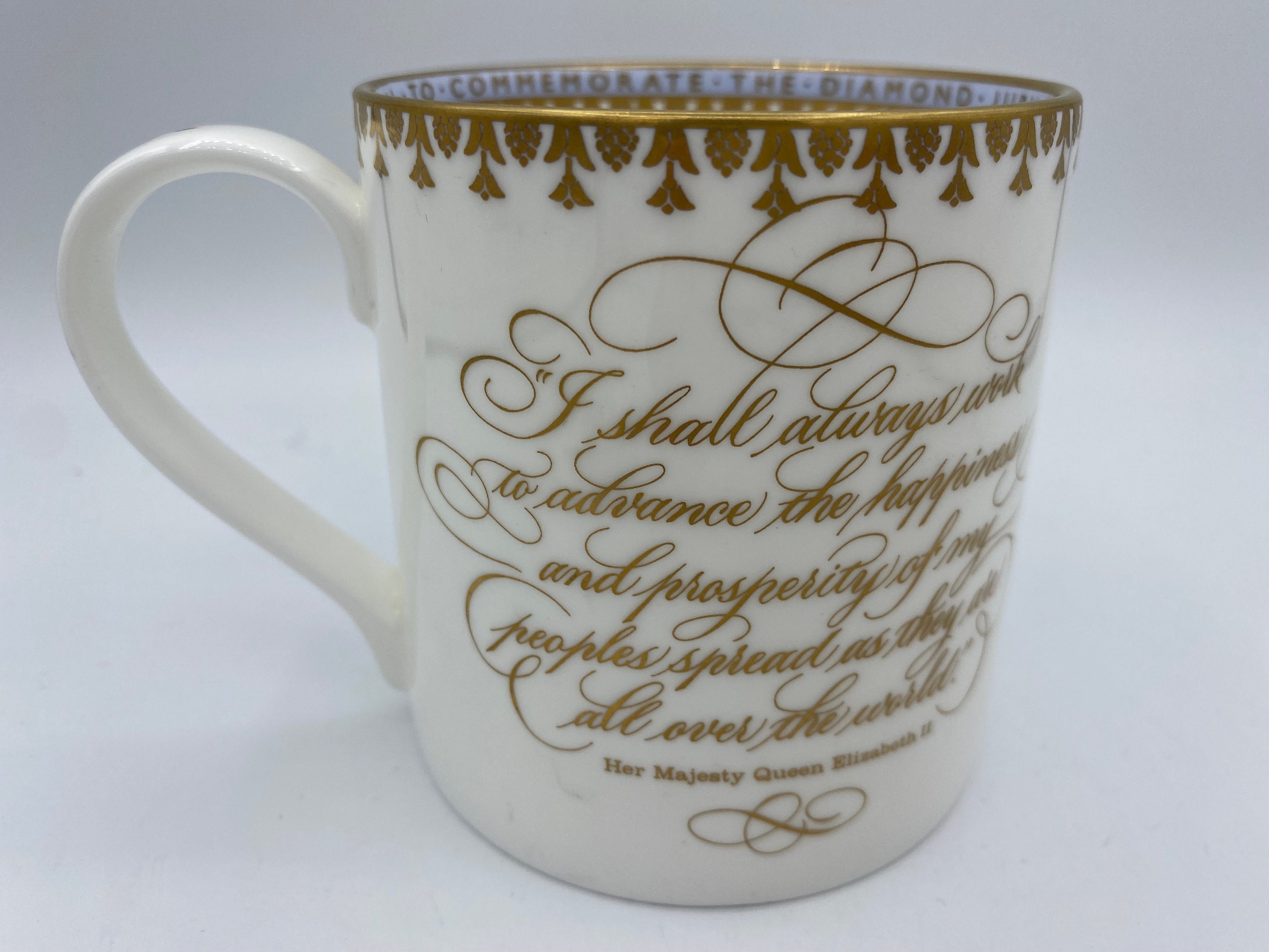 Queen Elizabeth Diamond Jubilee Royalty Cup - Etsy