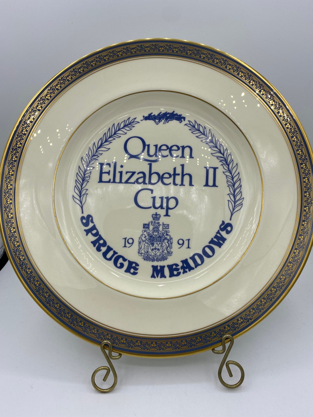 Royal Doulton Minton Queen Elizabeth II Commemorative Plate - Etsy