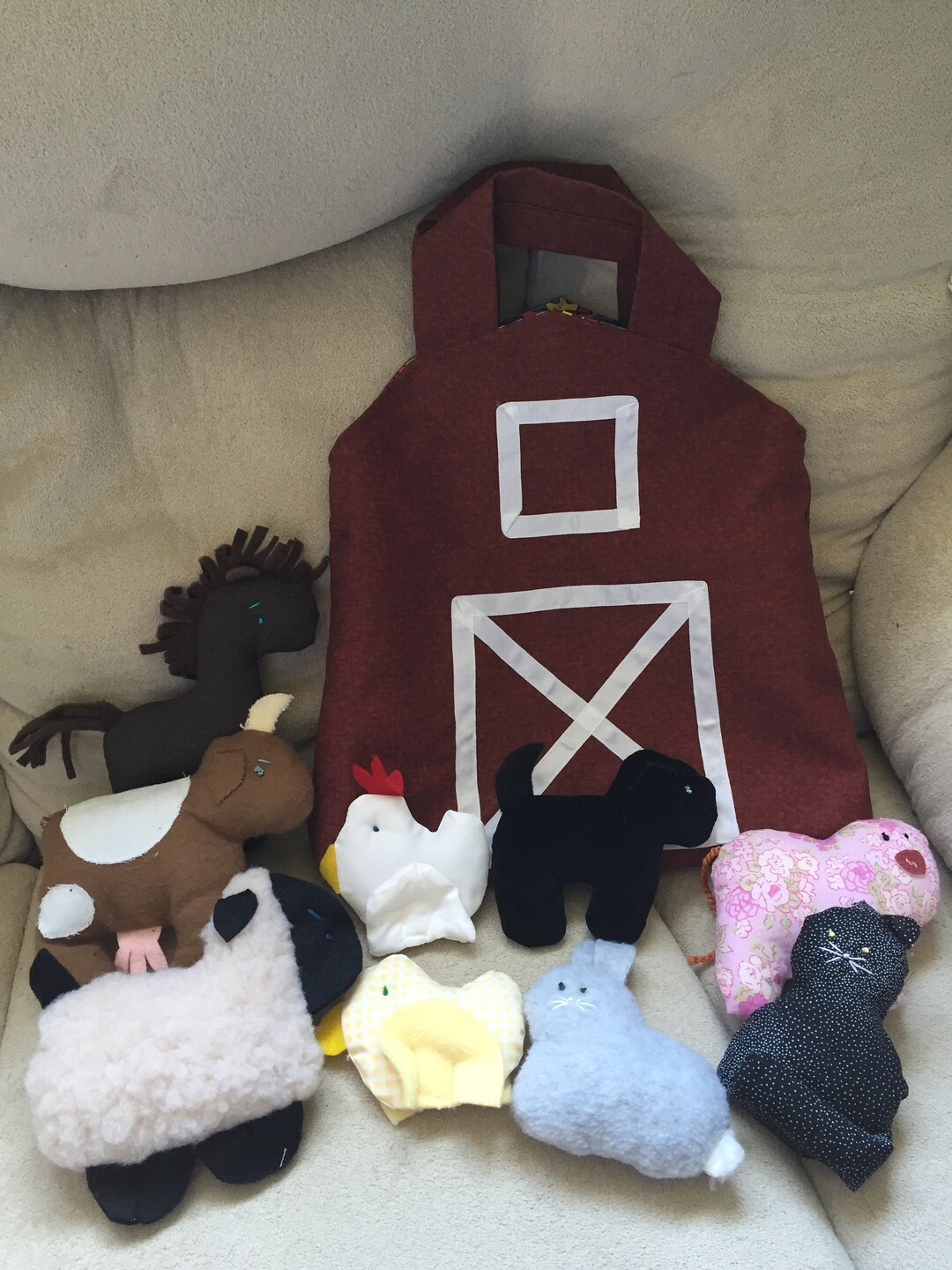 Barn Bag With Farm Animals - Etsy