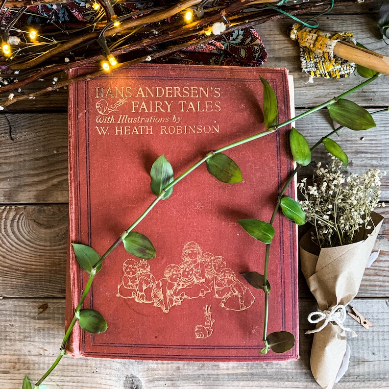 Embroidered Fairy Tale Book Page Embroidered Vintage Illustrations Art ...