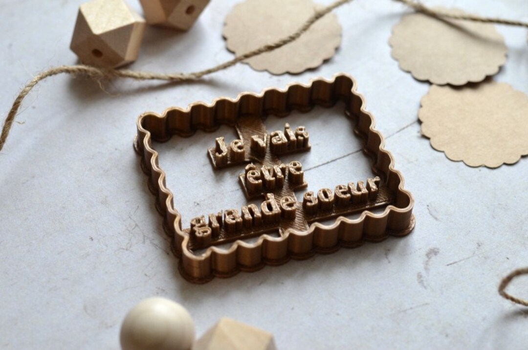 Message Cookie Cutter I'm Going to Be a Big Sister Little Butter ...
