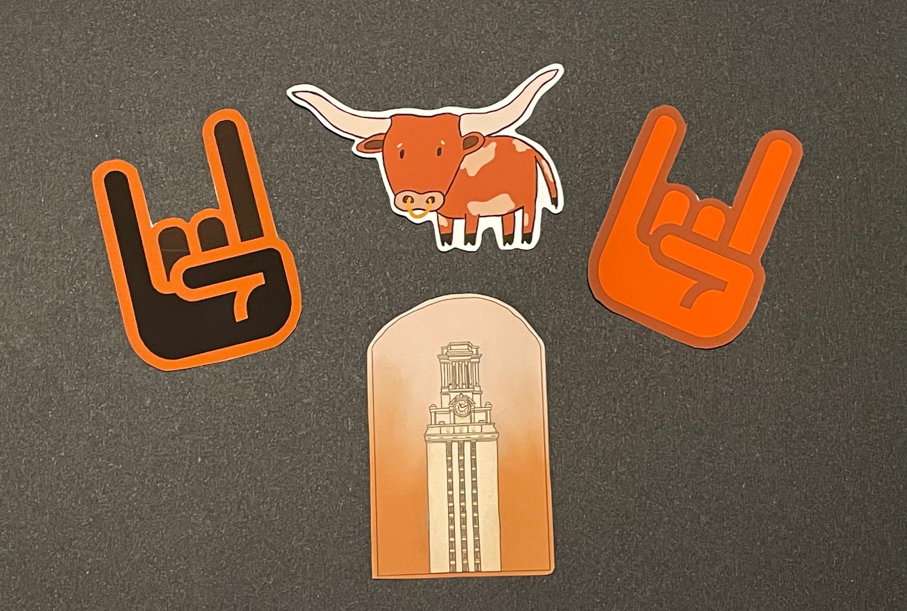 Austin Texas UT University of Texas Longhorns Sticker Pack - Etsy