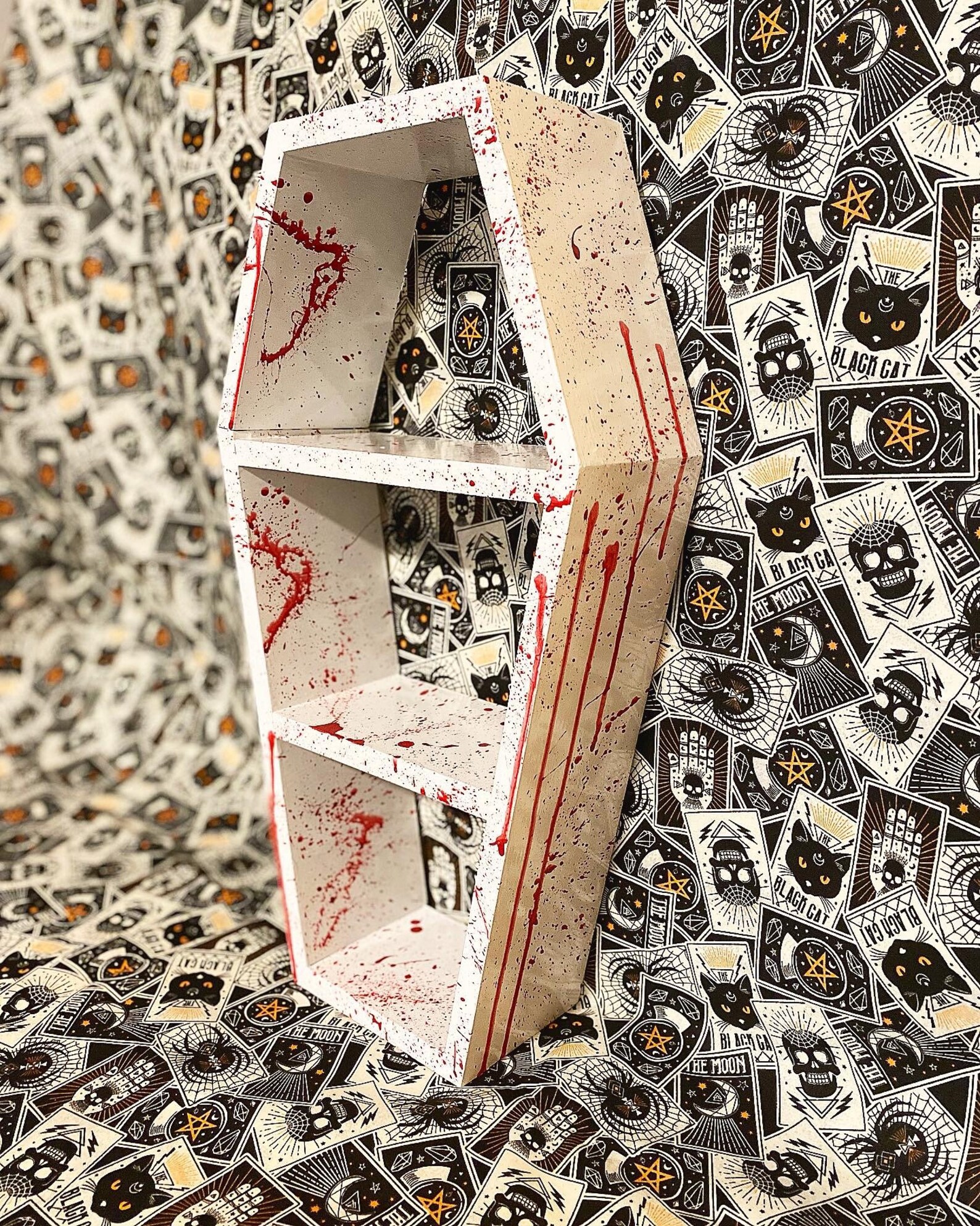 Blood Splatter Coffin Shelf - Etsy