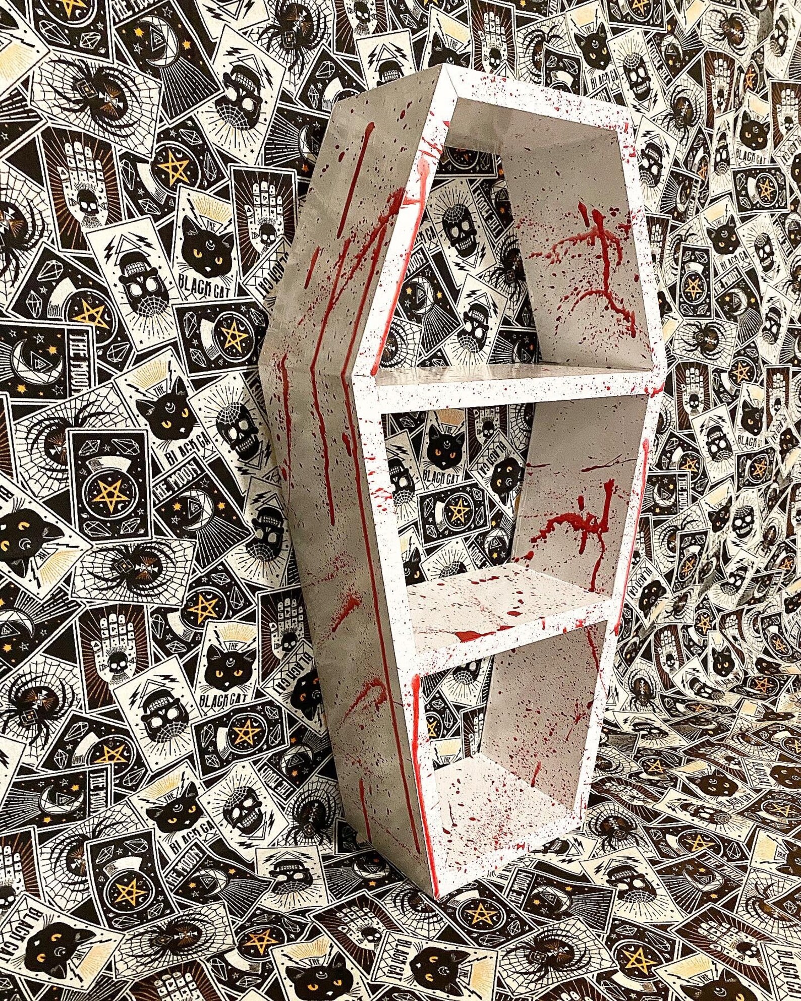 Blood Splatter Coffin Shelf - Etsy